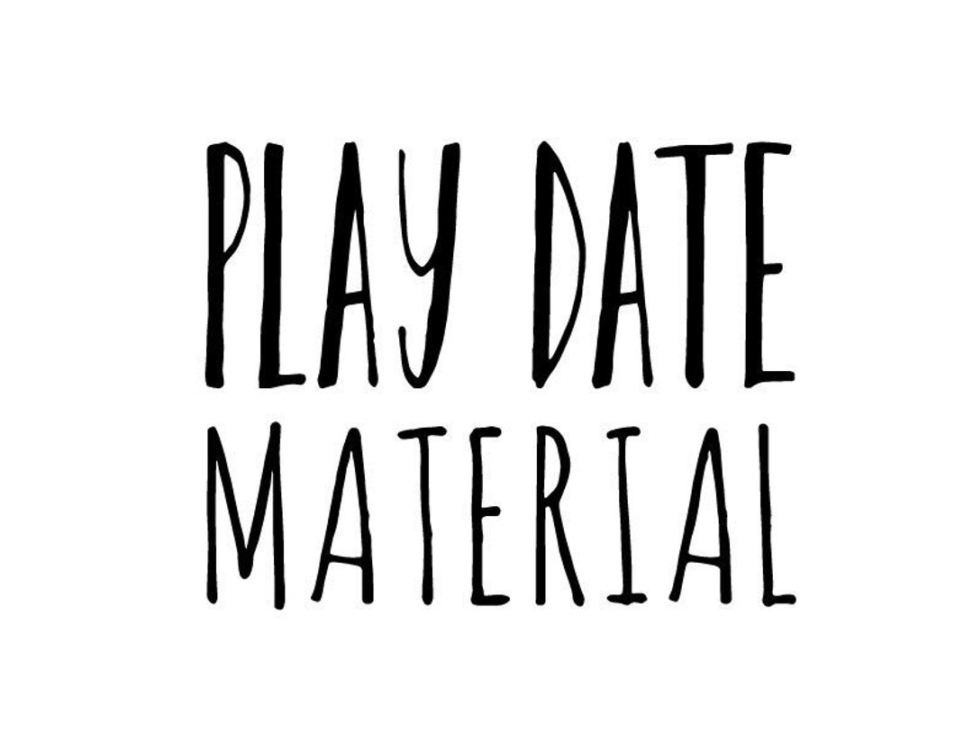 Play Date Material SVG - Etsy