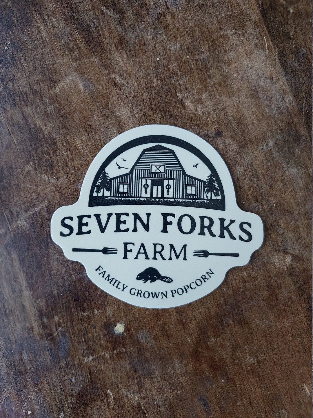 Seven Forks Farm Vinyl Sticker - Etsy