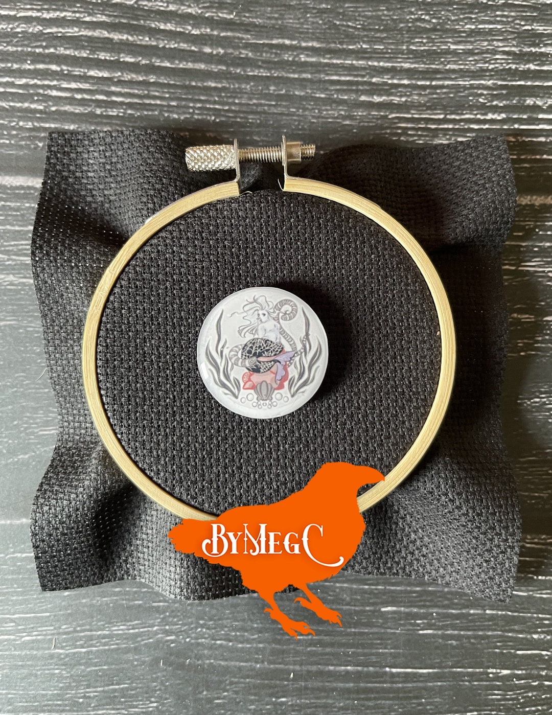 UV Resin Needleminder Gothic Mermaid Needle Holder for Cross Stitch ...