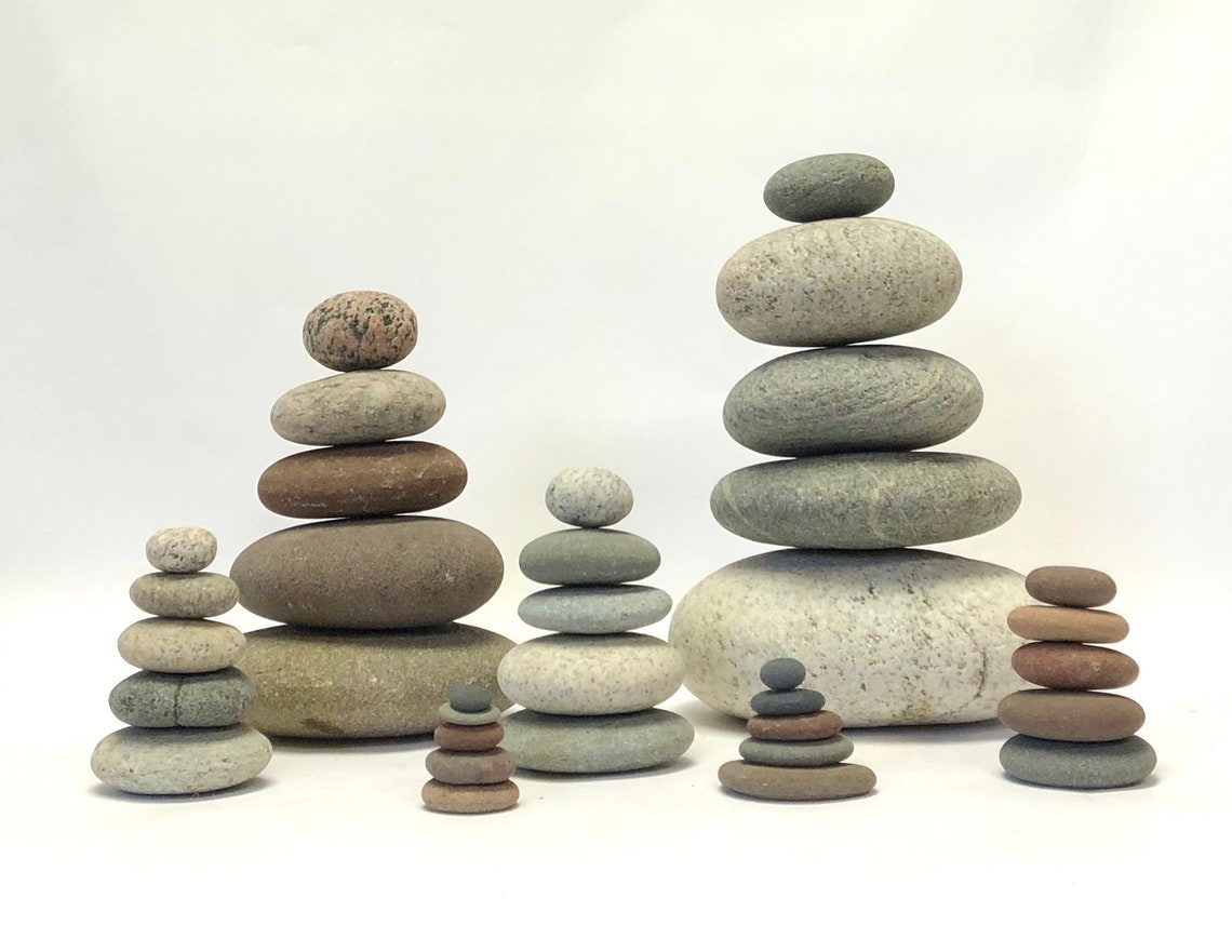 Custom Rock Stack — Zen Balance Stones — Lake Superior Beach Finds ...
