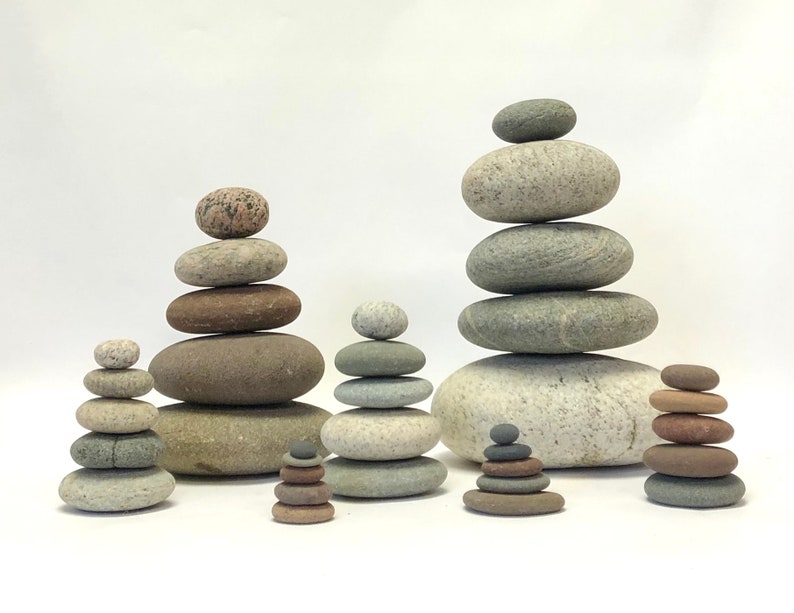 Custom Rock Stack — Zen Balance Stones — Lake Superior Beach Finds ...