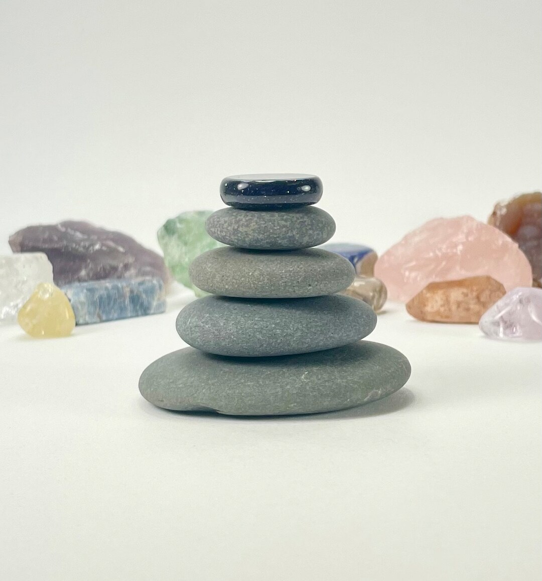 Balancing Stones Crystal Edition — Blue Goldstone — Desktop Zen™ Beach ...