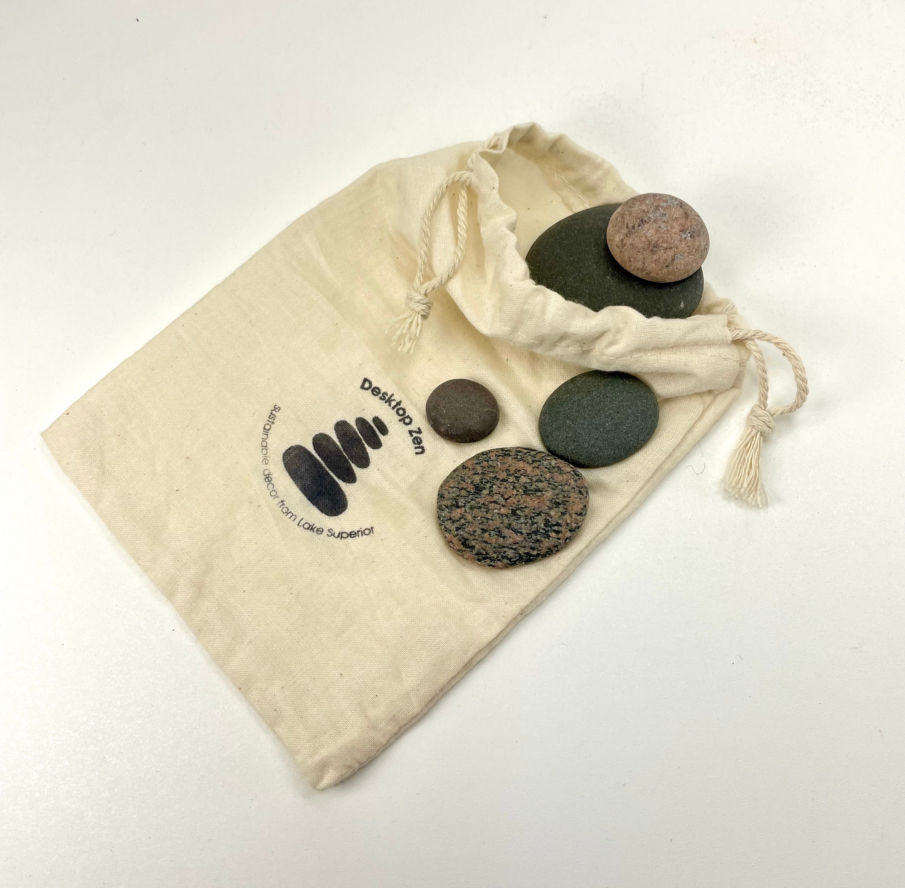 Happy Little Beach Stone Stack Desktop Zen™ Lake Superior Beach Stones ...