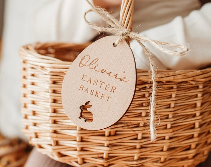 Personalised Easter Basket Tag / Carrot Easter Basket Tag - Etsy