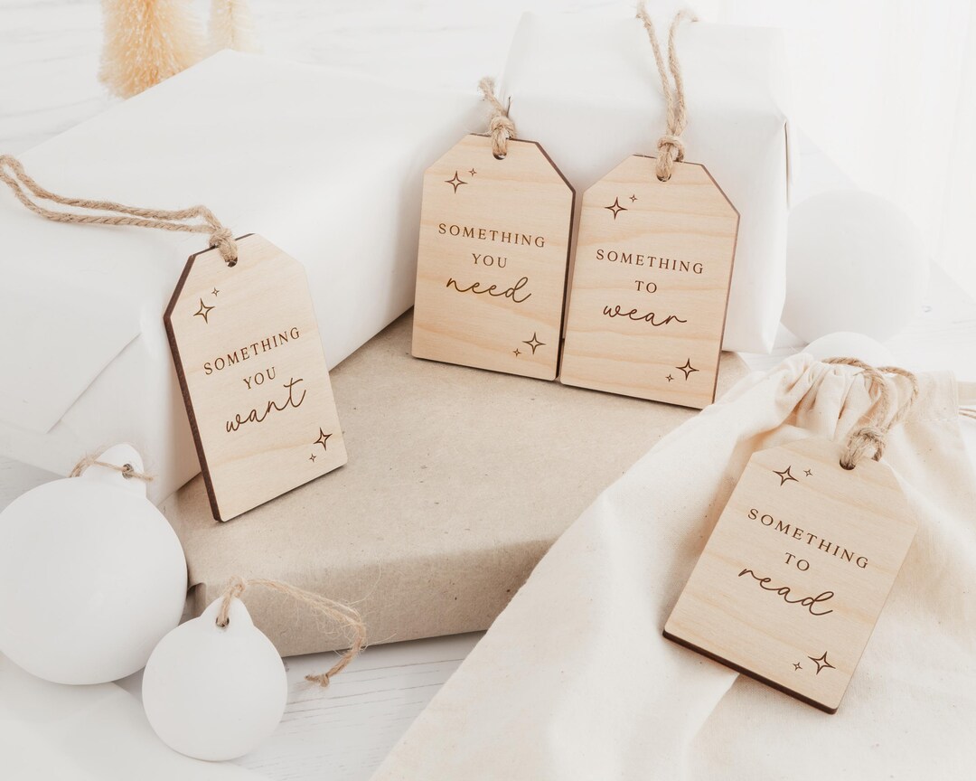 Something You Want Need Wear Read Christmas Gift Tag Set | Mindful ...