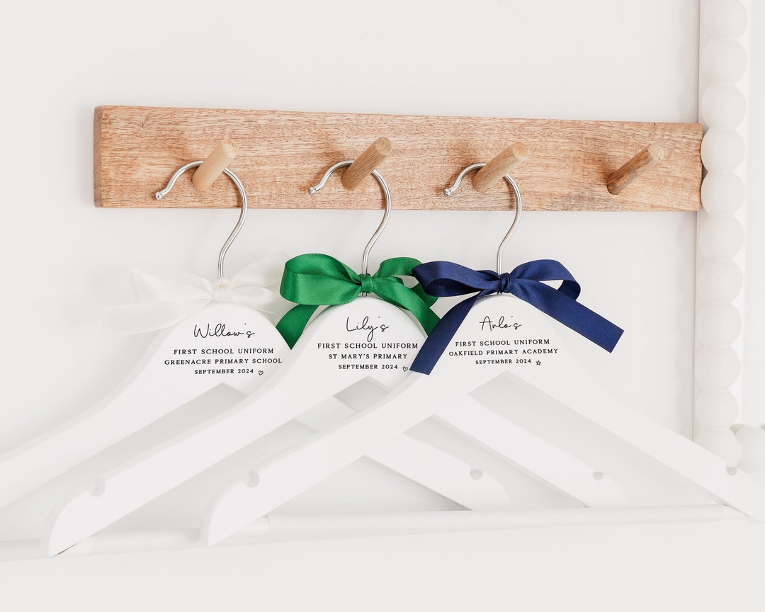 First School Uniform Hanger First Day of School Hanger Reception ...