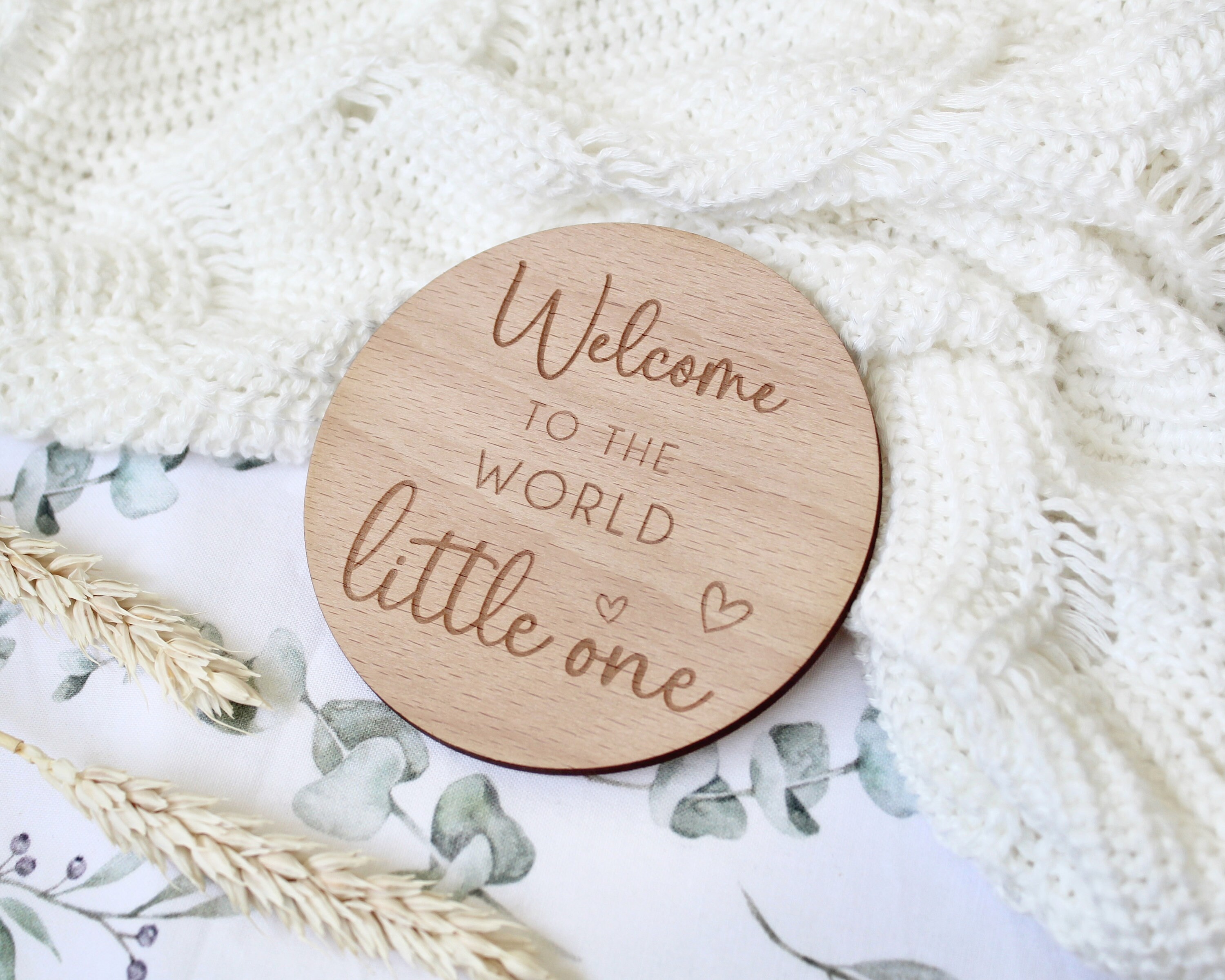 Baby Arrival Sign Welcome to the World Hello World L - Etsy UK