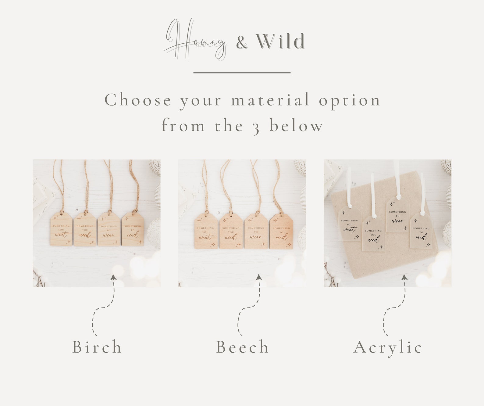 Something You Want Need Wear Read Christmas Gift Tag Set | Mindful ...