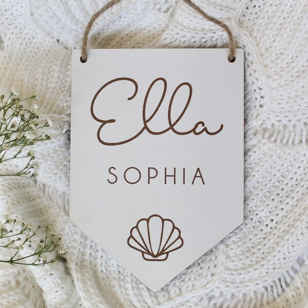 Wooden Shell Name - Etsy