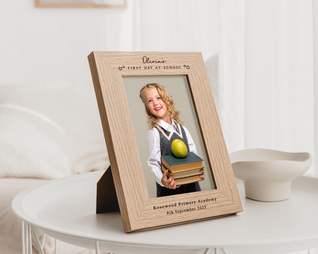 First Day of School Photo Frame | First Day at School Gift ...