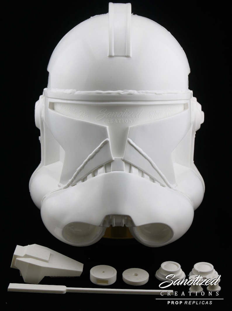 Realistic Captain Rex Clone Trooper Helmet Kit 1:1 Free - Etsy UK