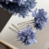 Silver Grey Organza Flower Brooch Pin – Romantic Silk Rose Clip for ...
