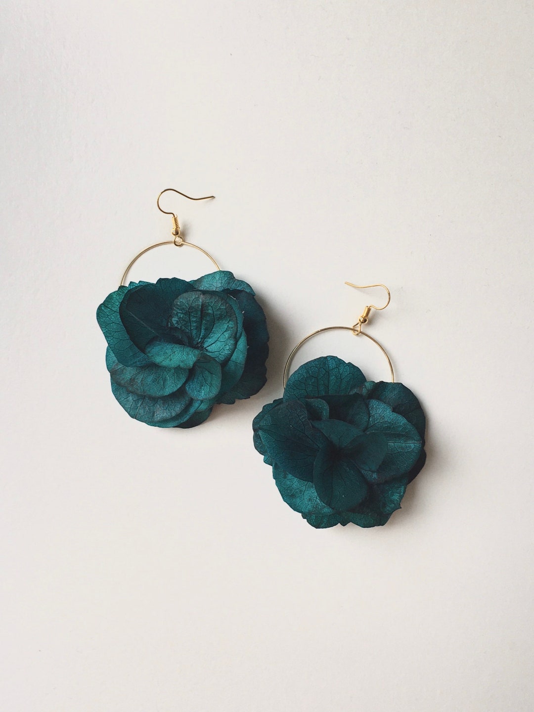 Emerald Green Gold Earrings Bridesmaids Gift, Bespoke Wedding ...