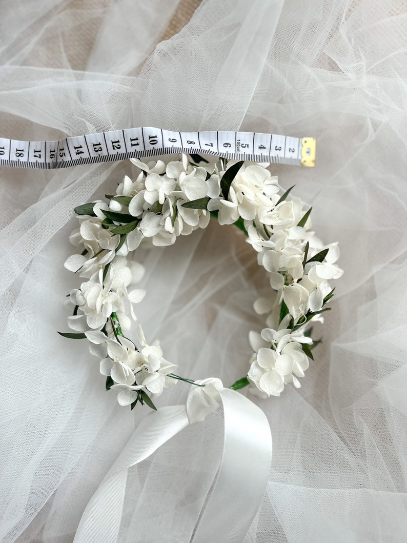 First Communion Flower Crown for Girls, Handmade Flower Girl Headband ...