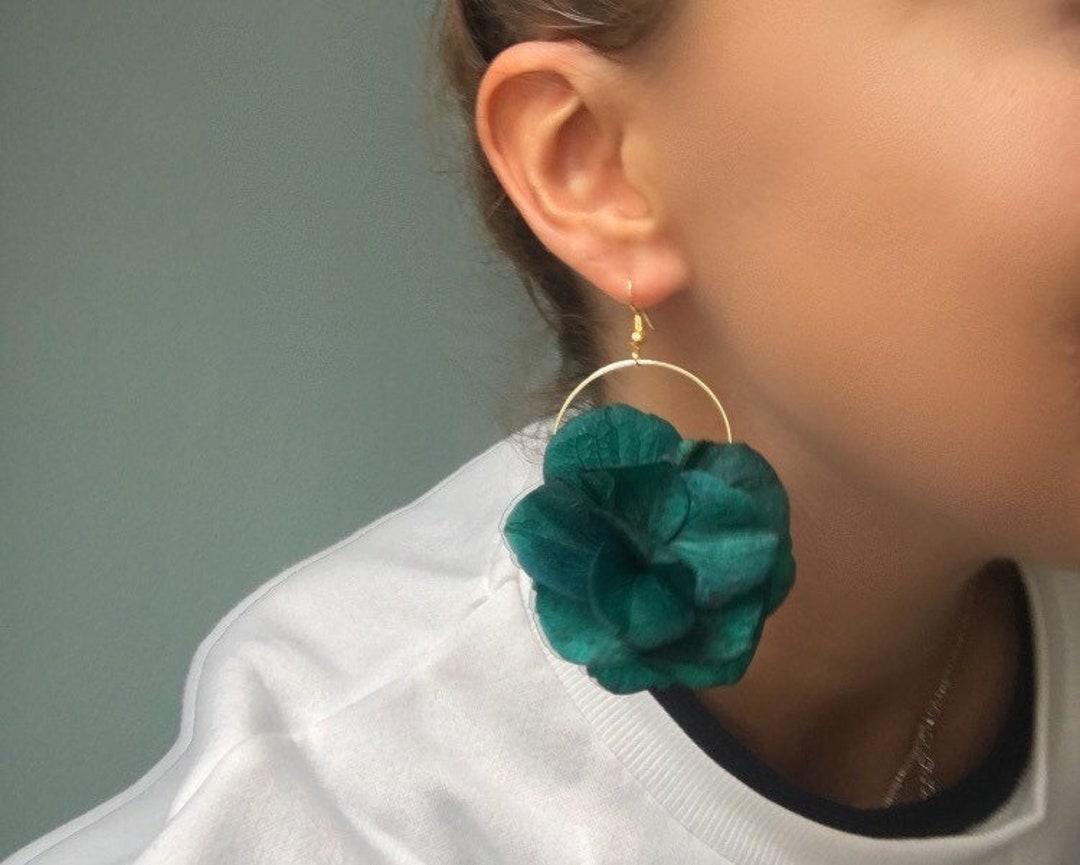 Emerald Green Gold Earrings Bridesmaids Gift, Bespoke Wedding ...