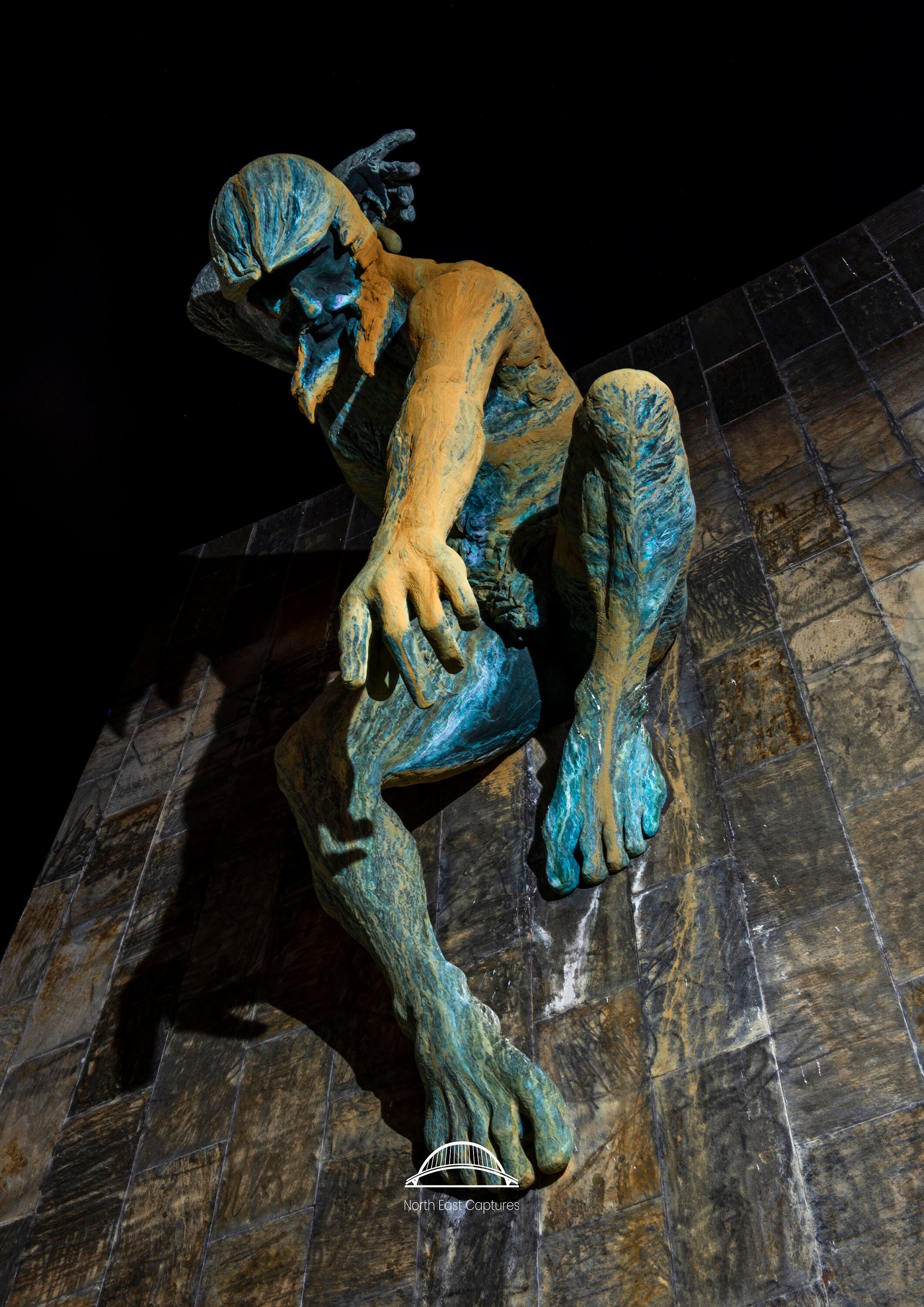 River God Tyne Print: Newcastle Bronze Sculpture Art - Etsy UK