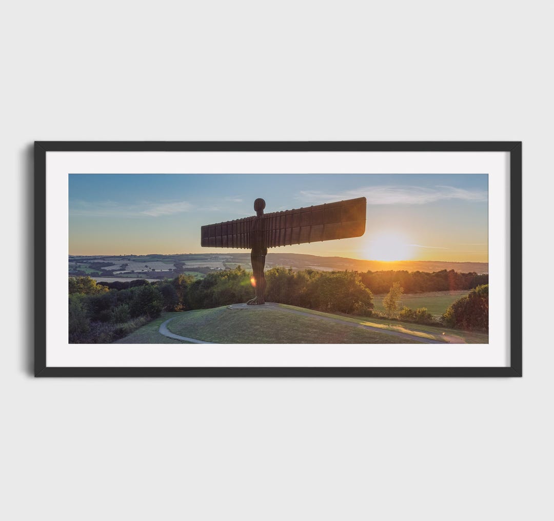 The Angel of the North Angel Print Panoramic Framed Print North East ...