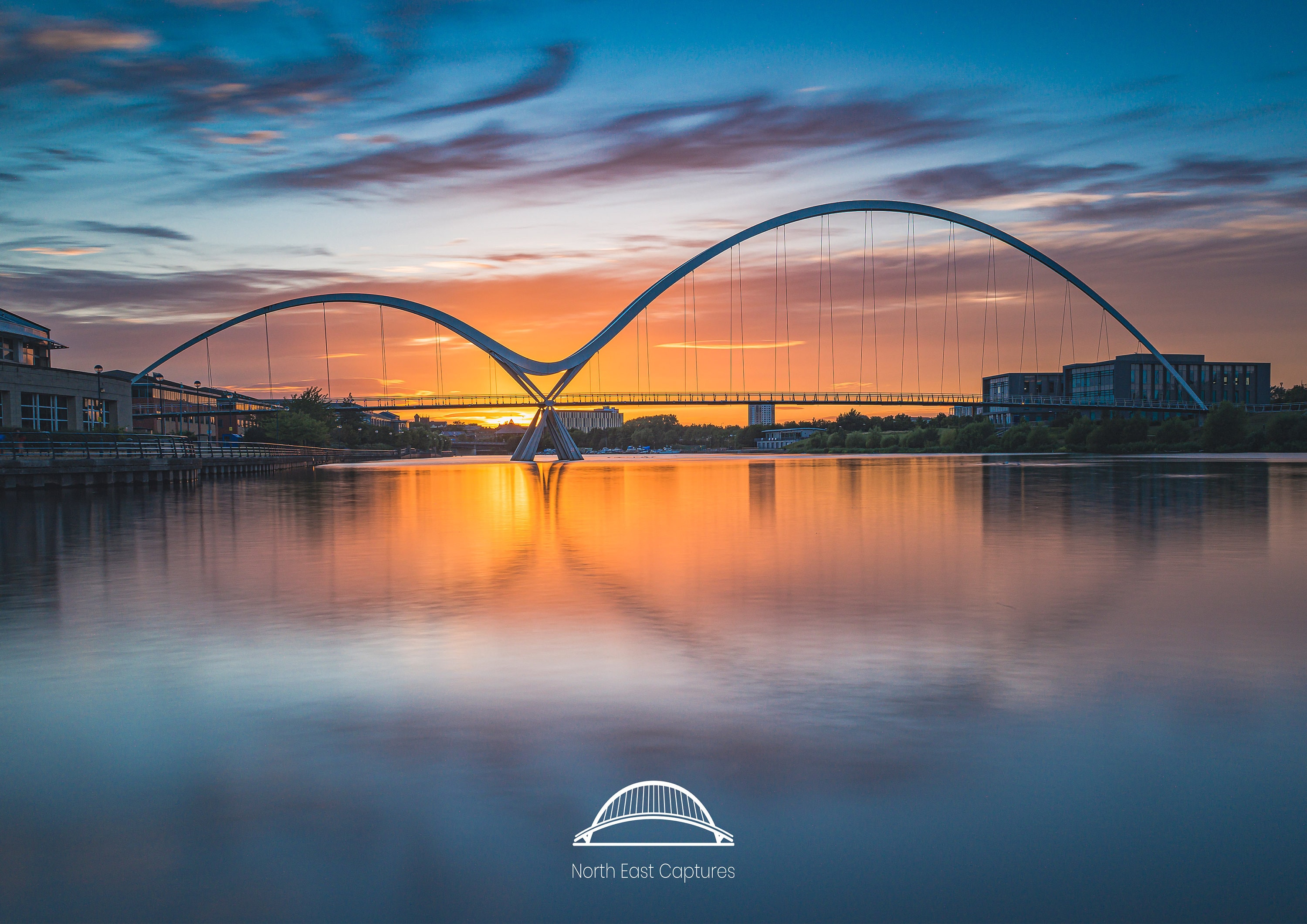 The Infinity Bridge Print Stockton-on-tees - Etsy UK