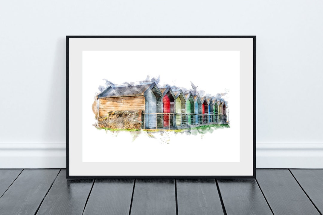Blyth Beach Huts Fine Art Print Northumberland - Etsy