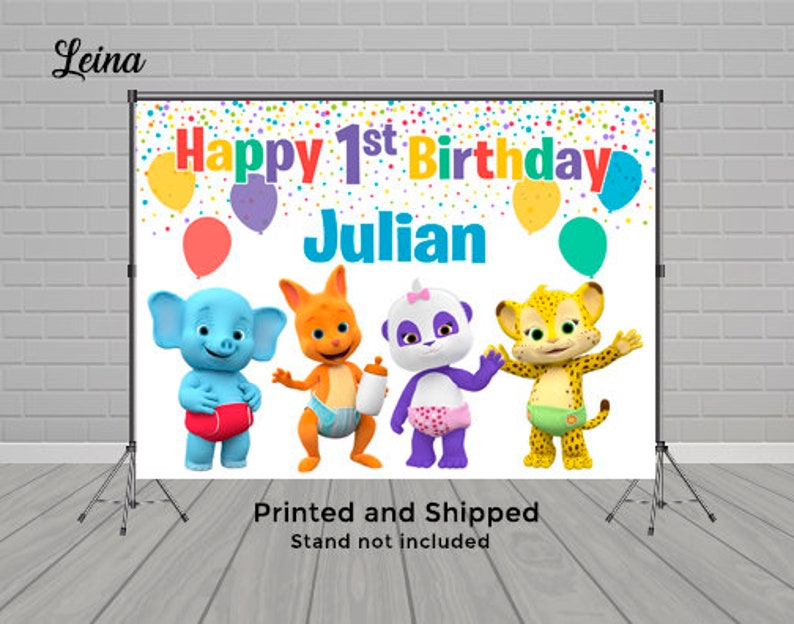 Word Party Backdrop Vynil Printed backdrop Word Party Netflix | Etsy