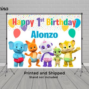 Word Party Backdrop Vynil Tilly Printed backdrop Word Party | Etsy
