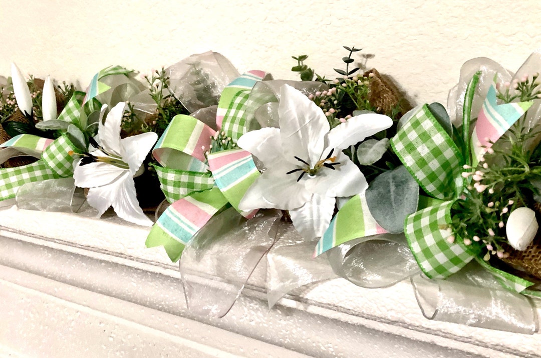 Garland, Garland Decor, Spring Garland, Table Centerpiece, Spring ...
