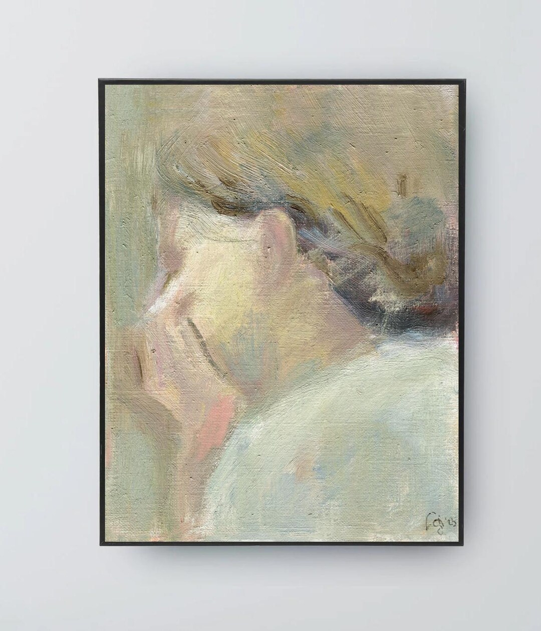 Woman Female Girl Portrait Head Tilt Wistful Thinker Contemplate Dream ...