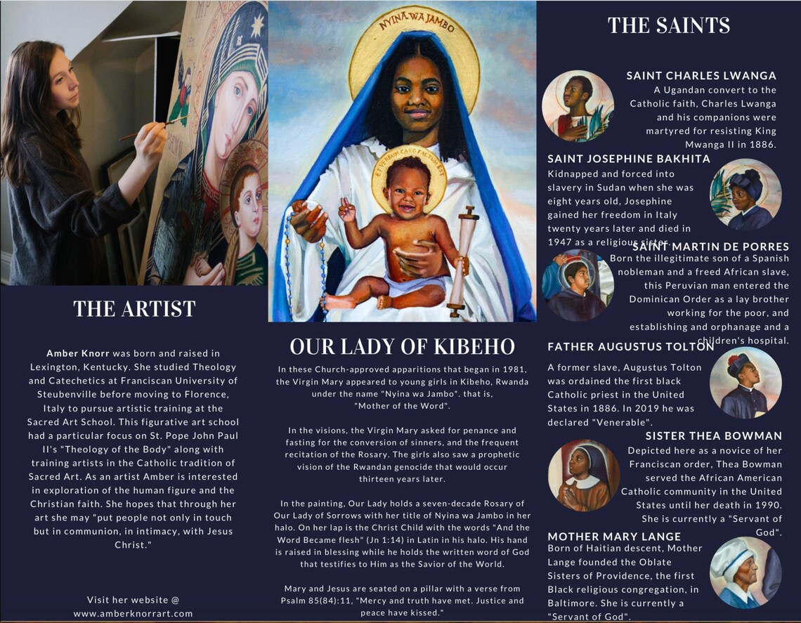 Our Lady of Kibeho and Saints - Etsy