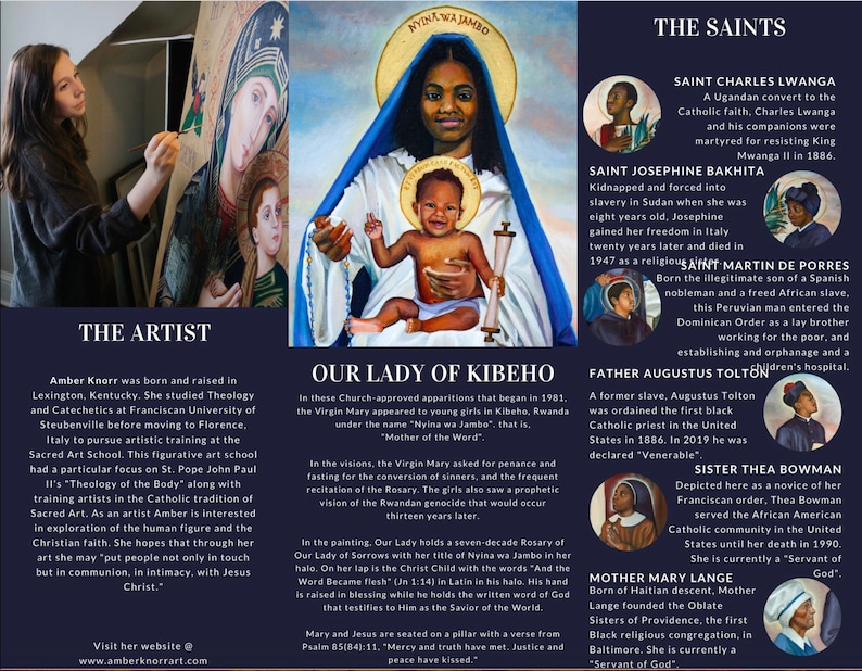 Our Lady of Kibeho and Saints - Etsy