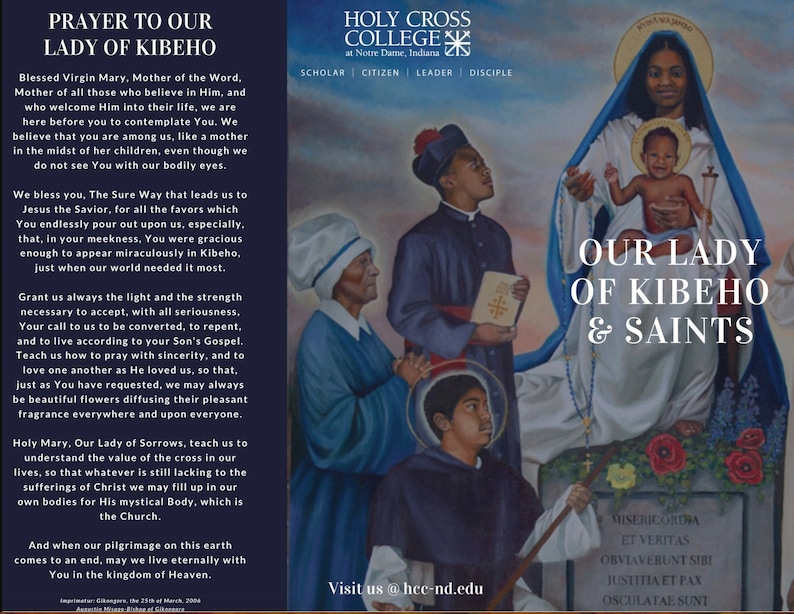 Our Lady of Kibeho and Saints - Etsy