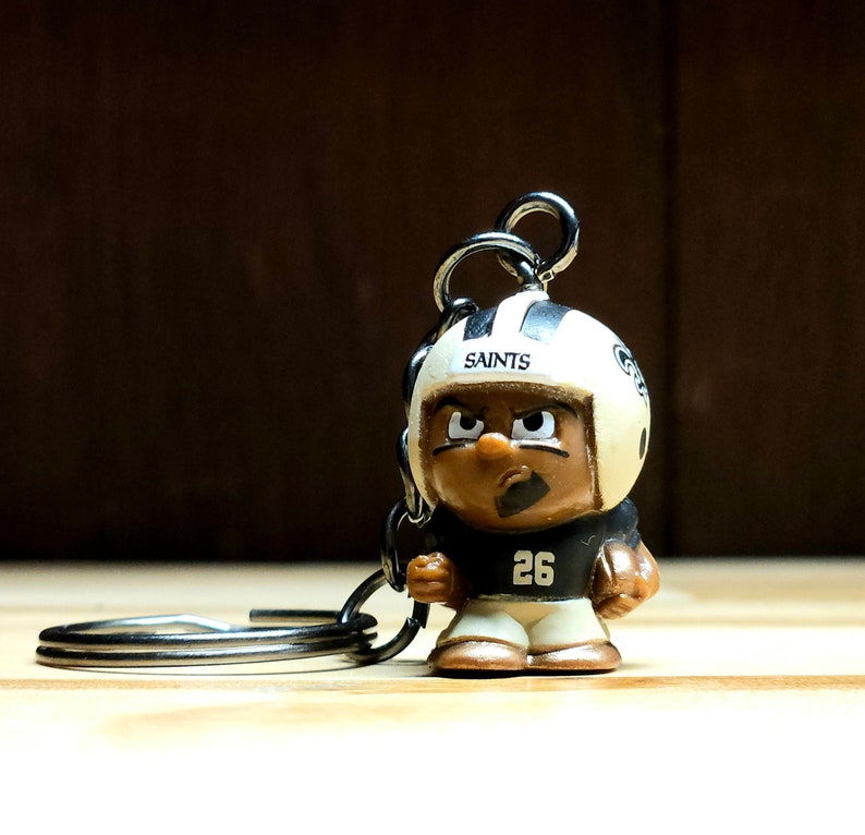 Handmade NFL Teenymate New Orleans Saints Player Keychain Charm ...