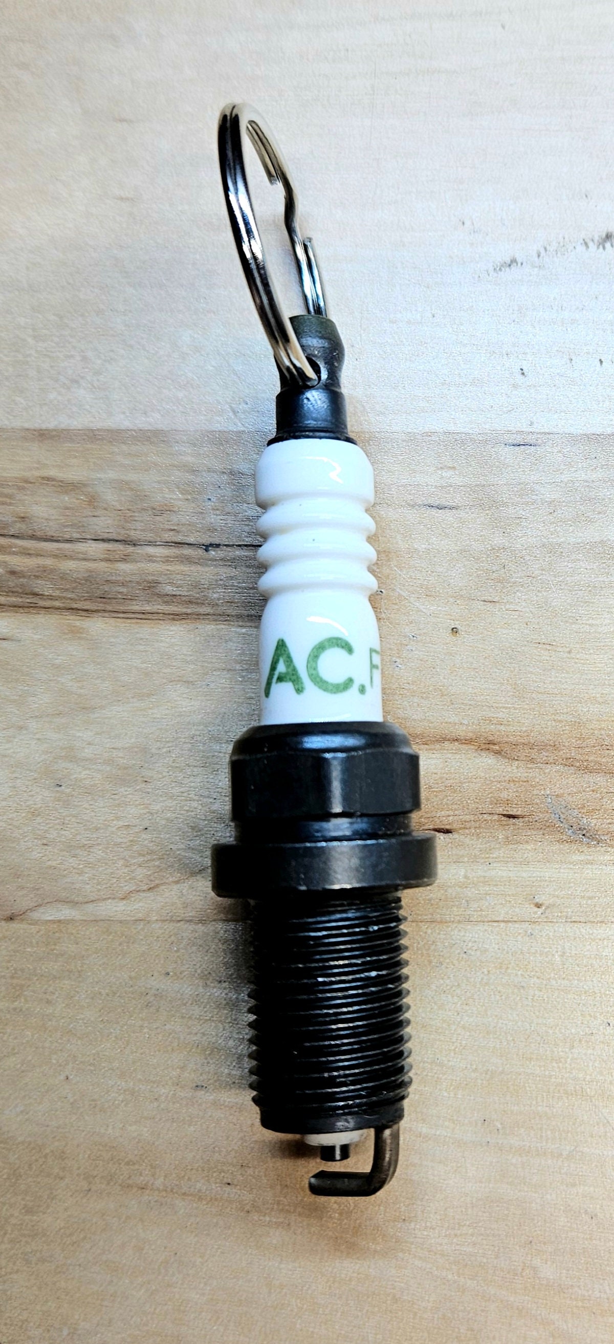 Handmade Vintage AC Delco Spark Plug Keychain - Party Favor Gift for ...