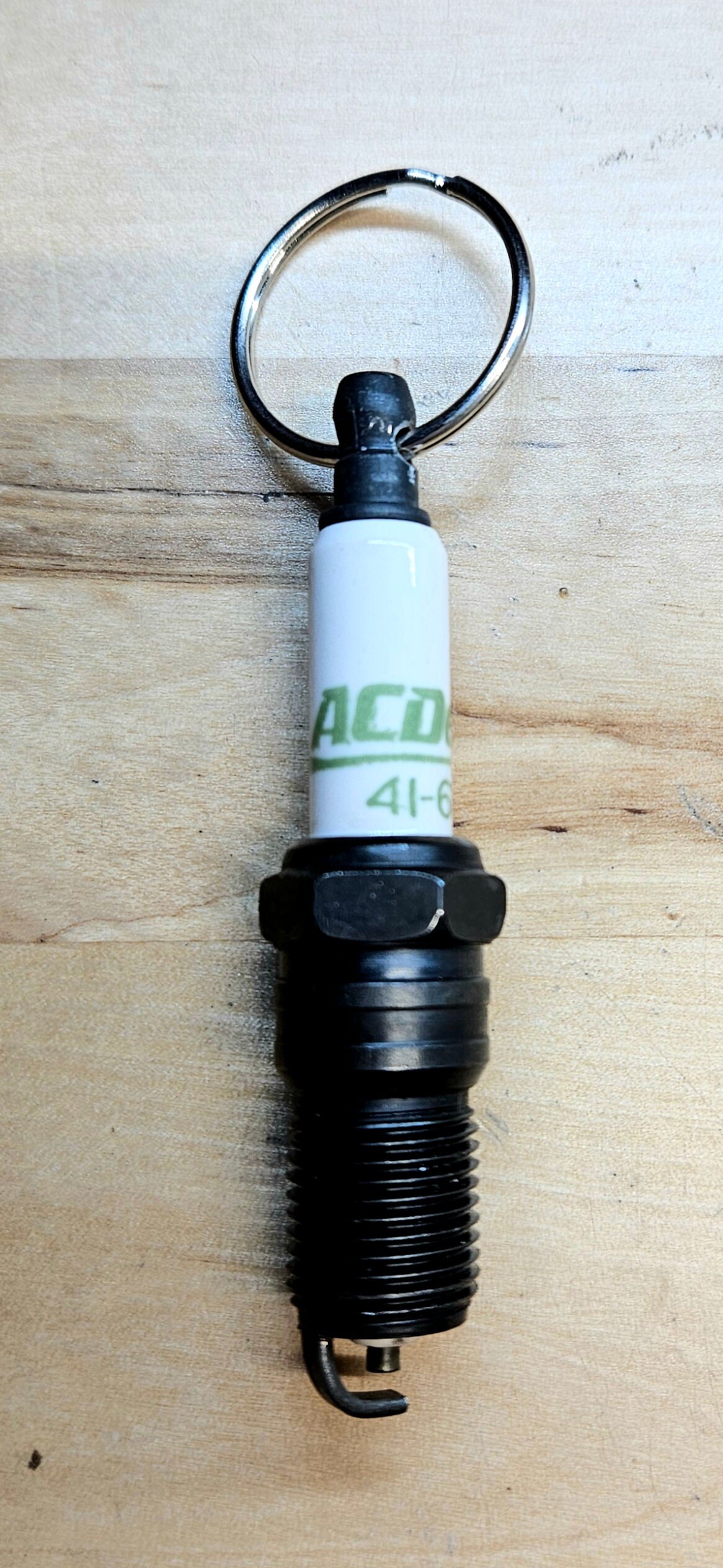 Handmade Vintage AC Delco Spark Plug Keychain - Party Favor Gift for ...