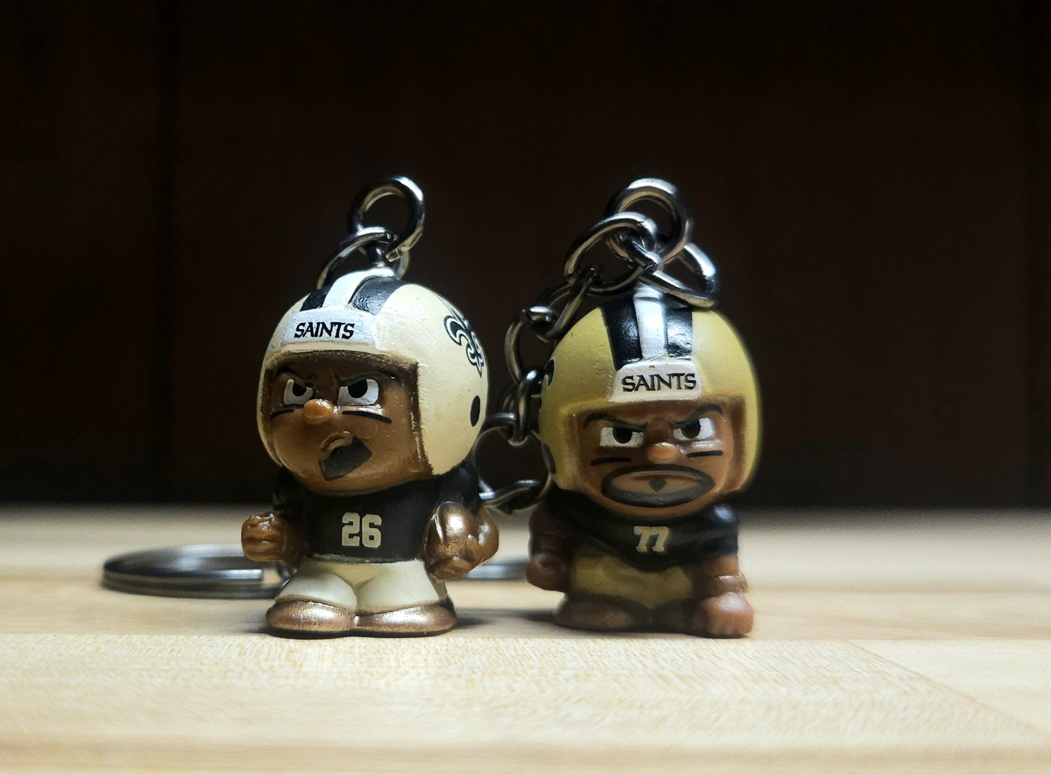 Handmade NFL Teenymate New Orleans Saints Player Keychain Charm ...