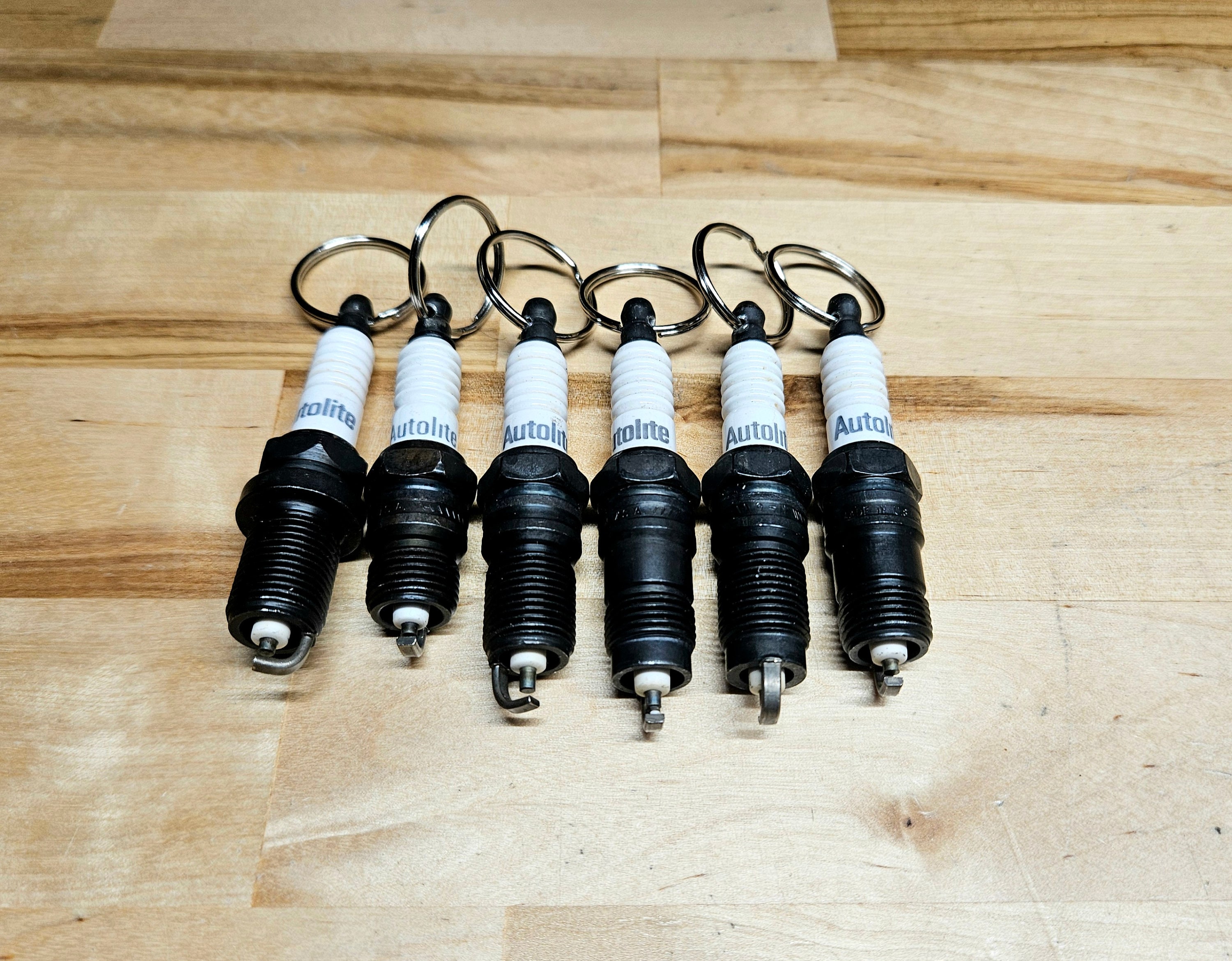 Handmade Vintage Autolite Spark Plug Keychain - Party Favor Gift for ...