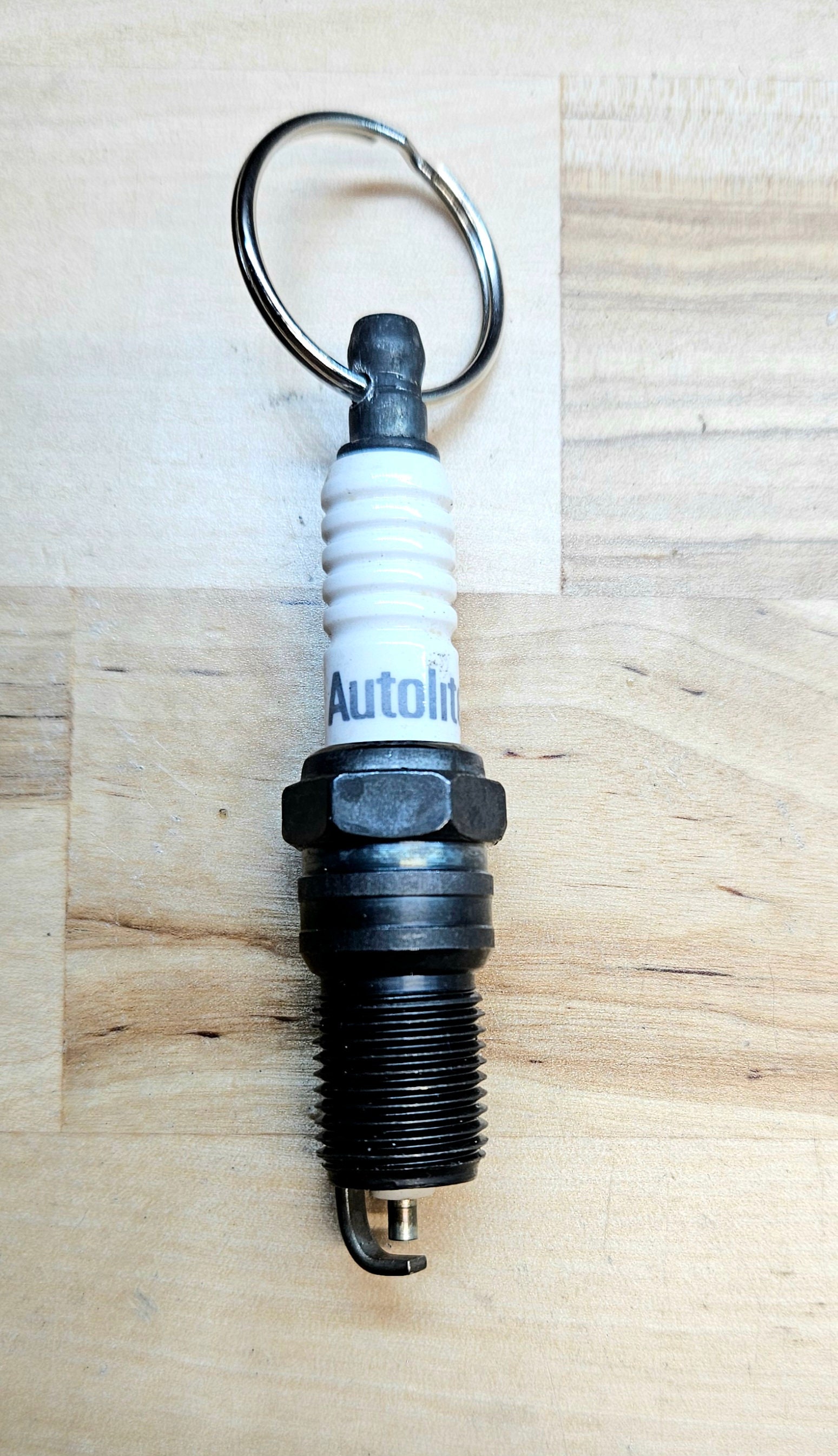 Handmade Vintage Autolite Spark Plug Keychain - Party Favor Gift for ...