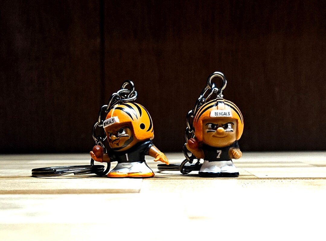 Handmade NFL Teenymate Cincinnati Bengals Player Keychain Charm ...