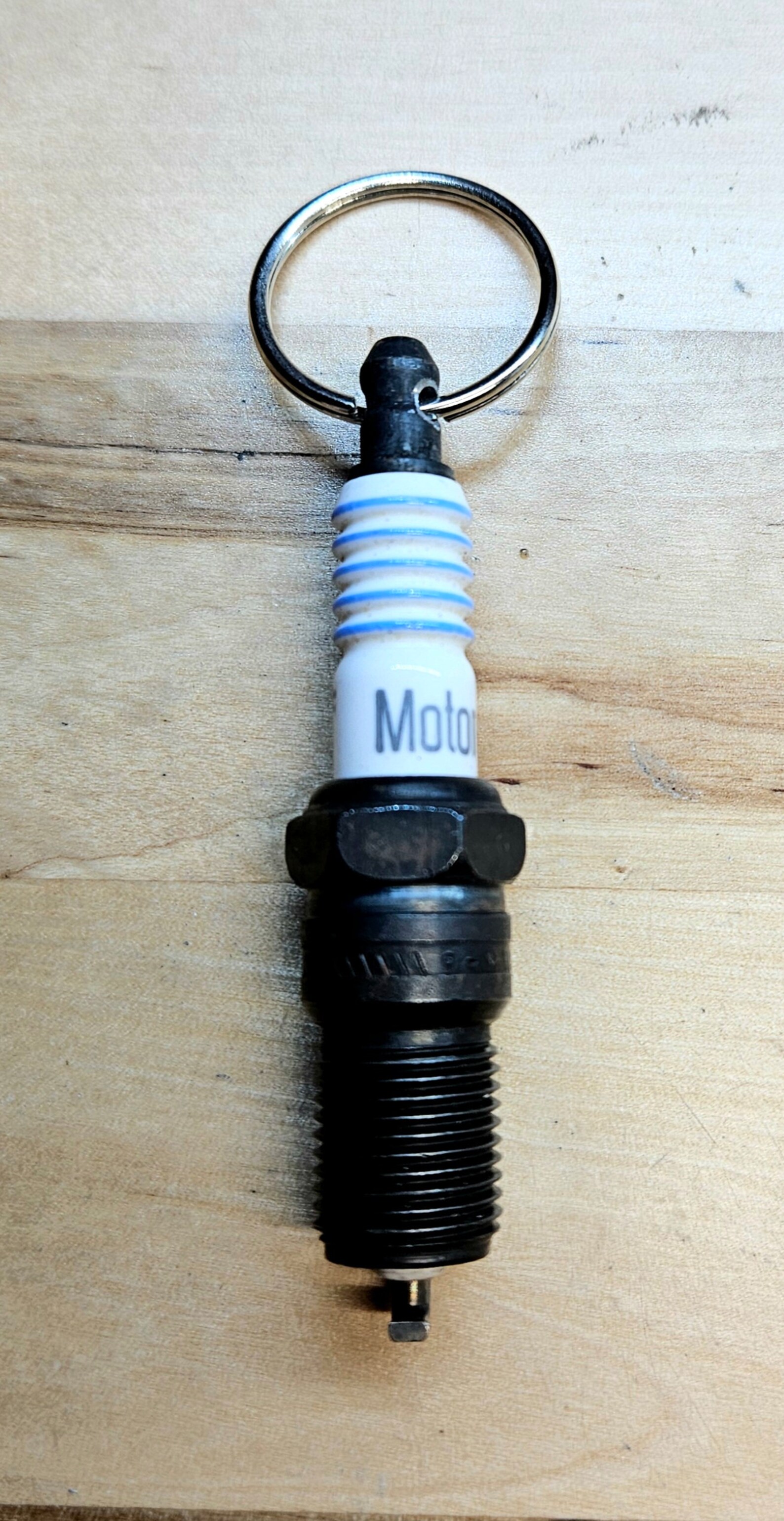 Handmade Vintage Motorcraft Spark Plug Keychain - Party Favor Gift for ...