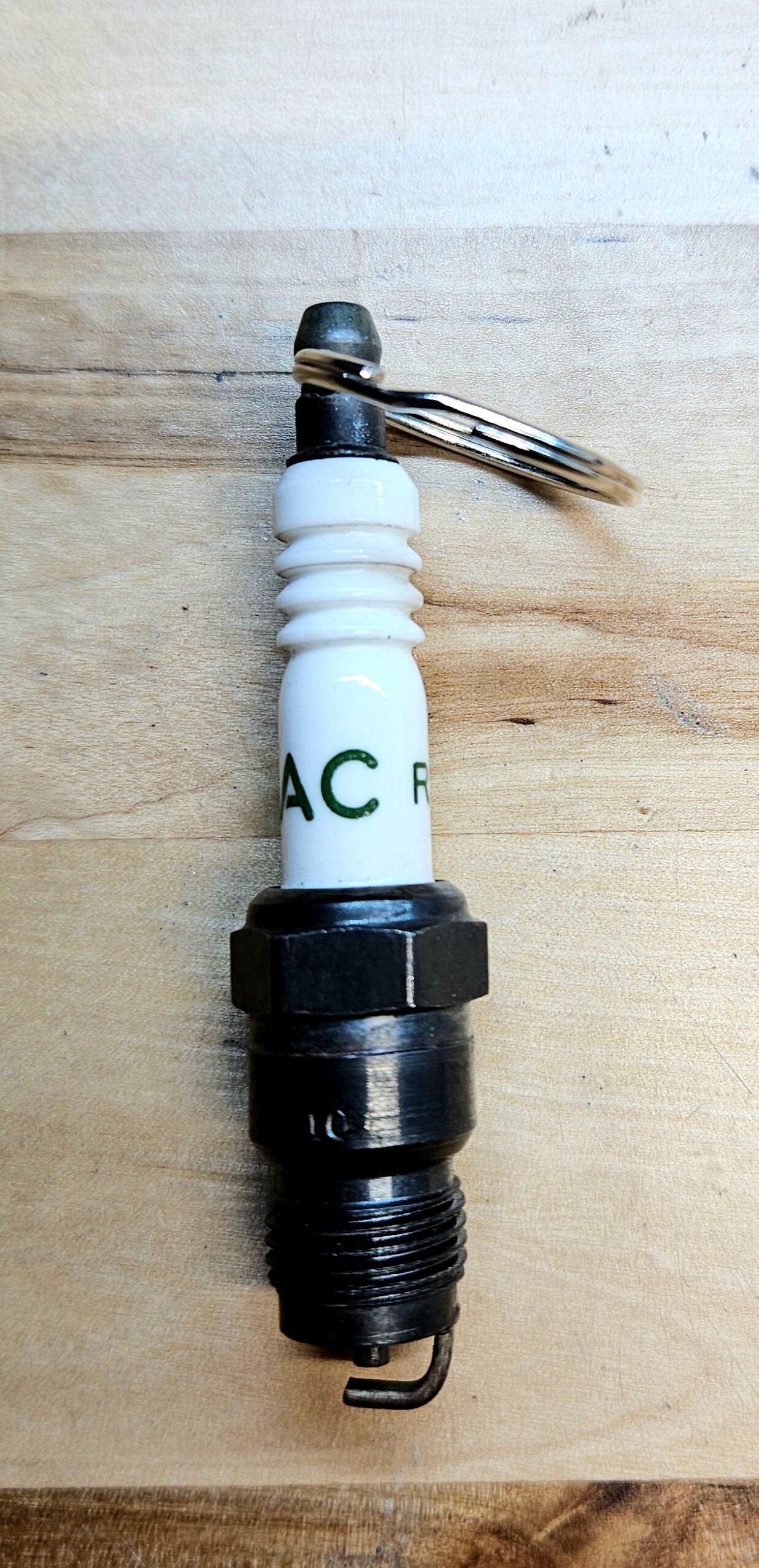 Handmade Vintage AC Delco Spark Plug Keychain - Party Favor Gift for ...