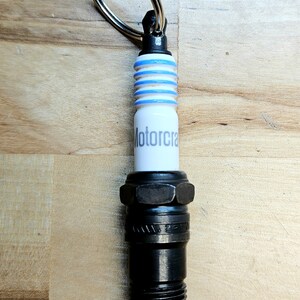 Handmade Vintage Motorcraft Spark Plug Keychain - Party Favor Gift for ...