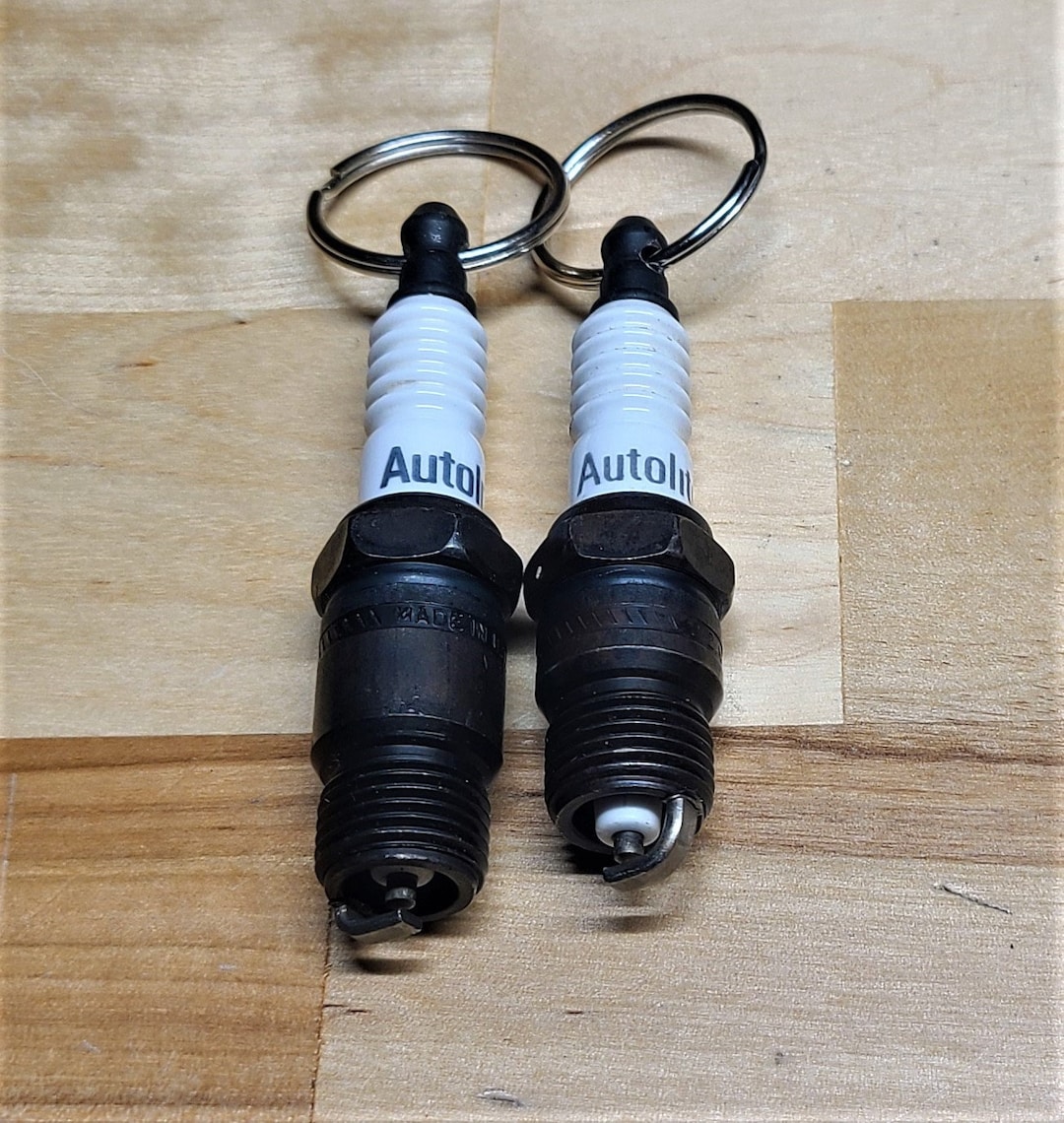 Handmade Vintage Autolite Spark Plug Keychain Father's - Etsy