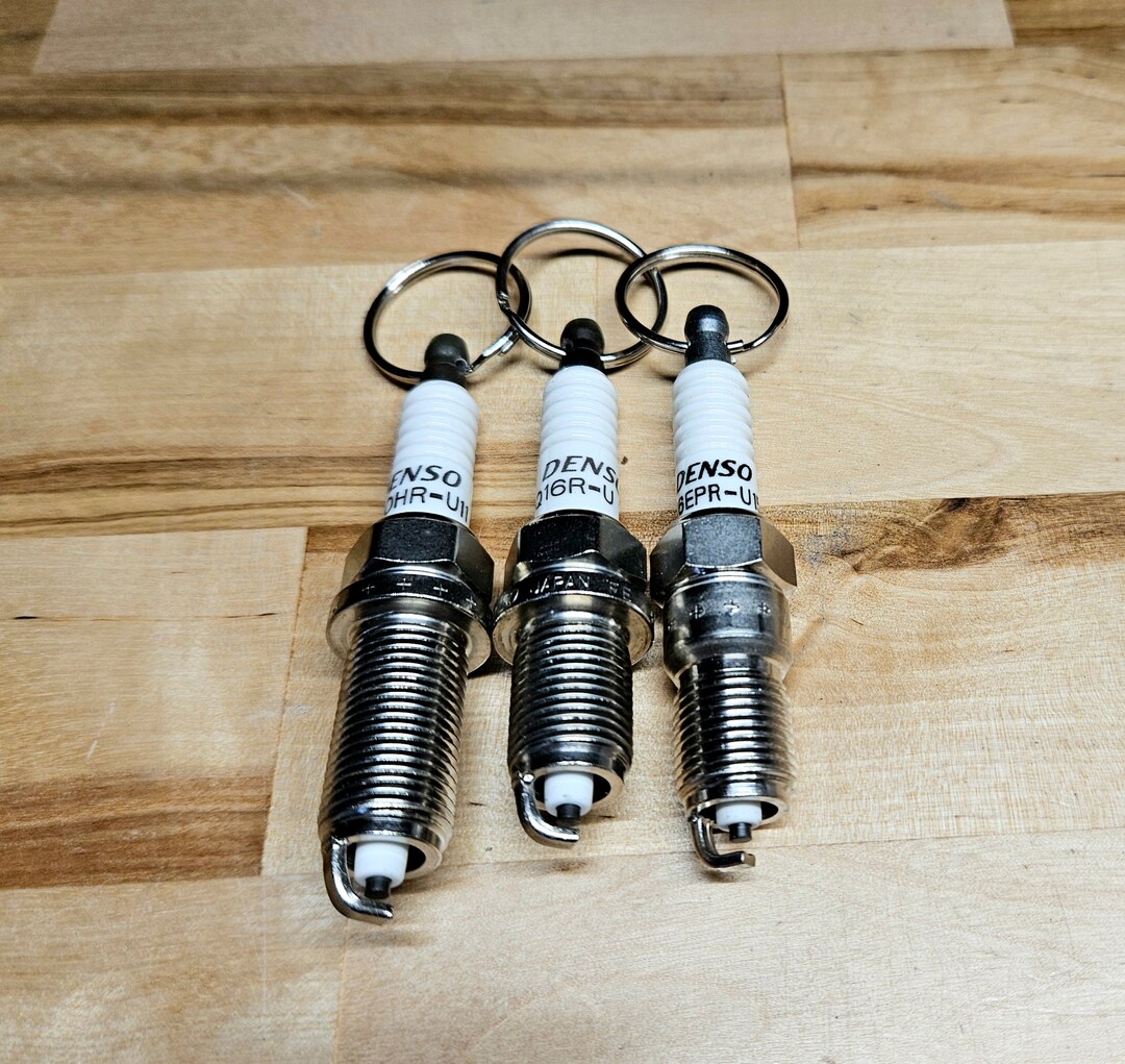 Handmade Vintage Denso Spark Plug Keychain - Party Favor Gift for ...