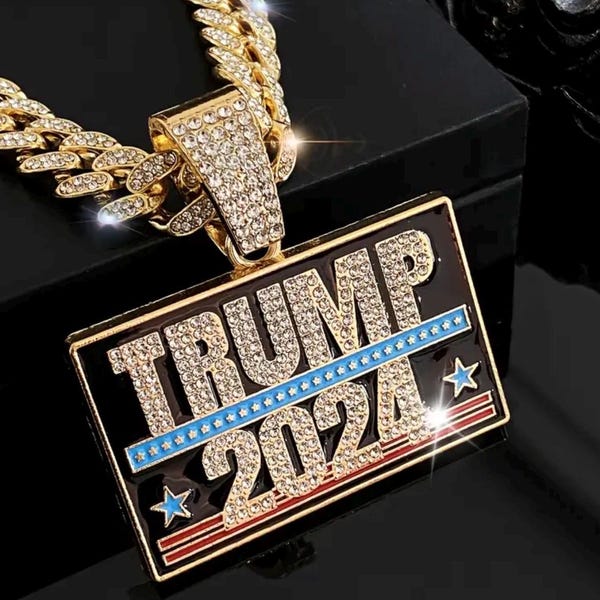 Donald Trump Gold Chain Necklace - Etsy