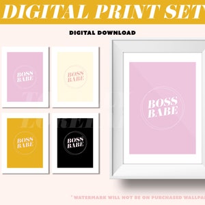 Boss Babe Print / Digital Download / Art Prints / Wall Art / Printable ...