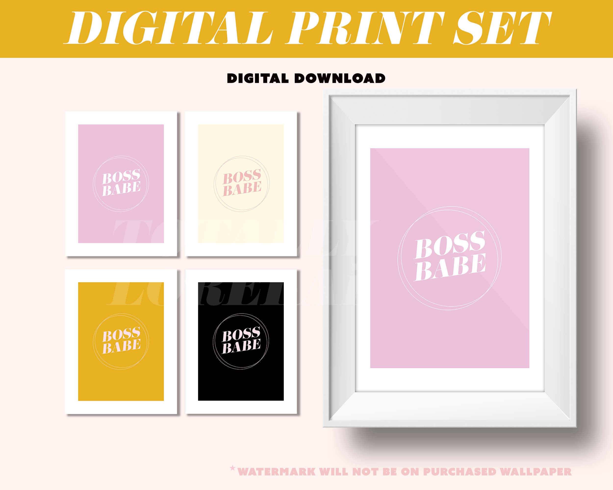 Boss Babe Print / Digital Download / Art Prints / Wall Art / Printable ...