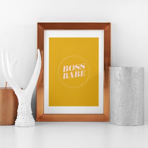 Boss Babe Print / Digital Download / Art Prints / Wall Art / Printable ...