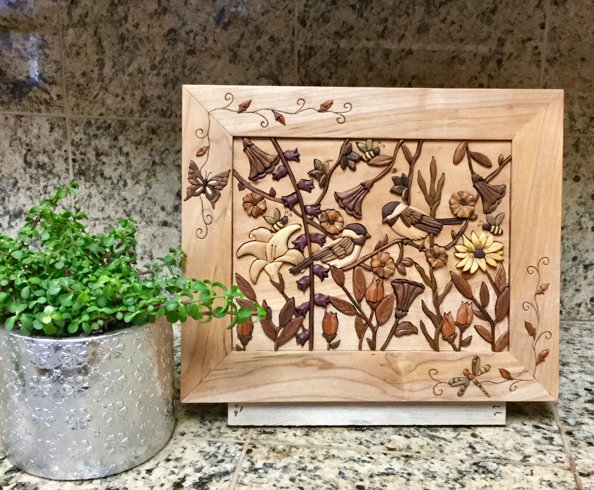 Intarsia Wood Art FRIENDS - Etsy