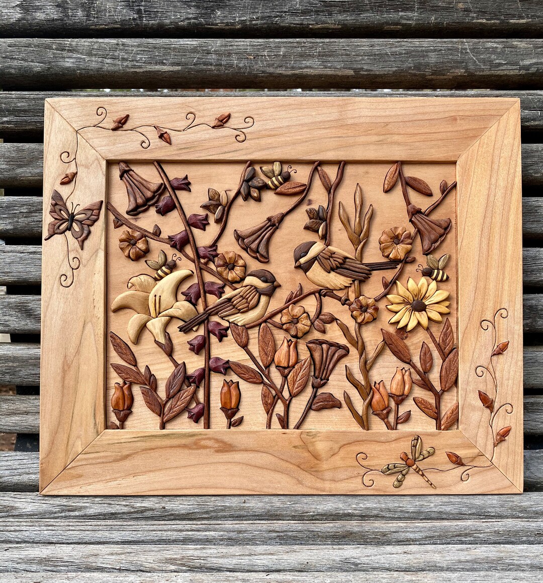 Intarsia Wood Art FRIENDS - Etsy