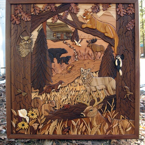 Wood Intarsia - Etsy