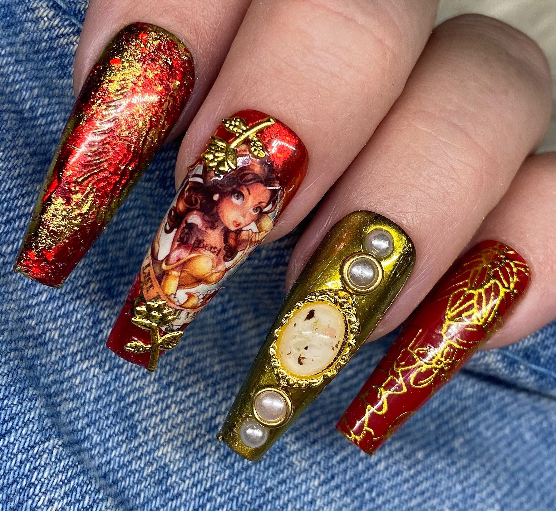 Belle Inspired Nails